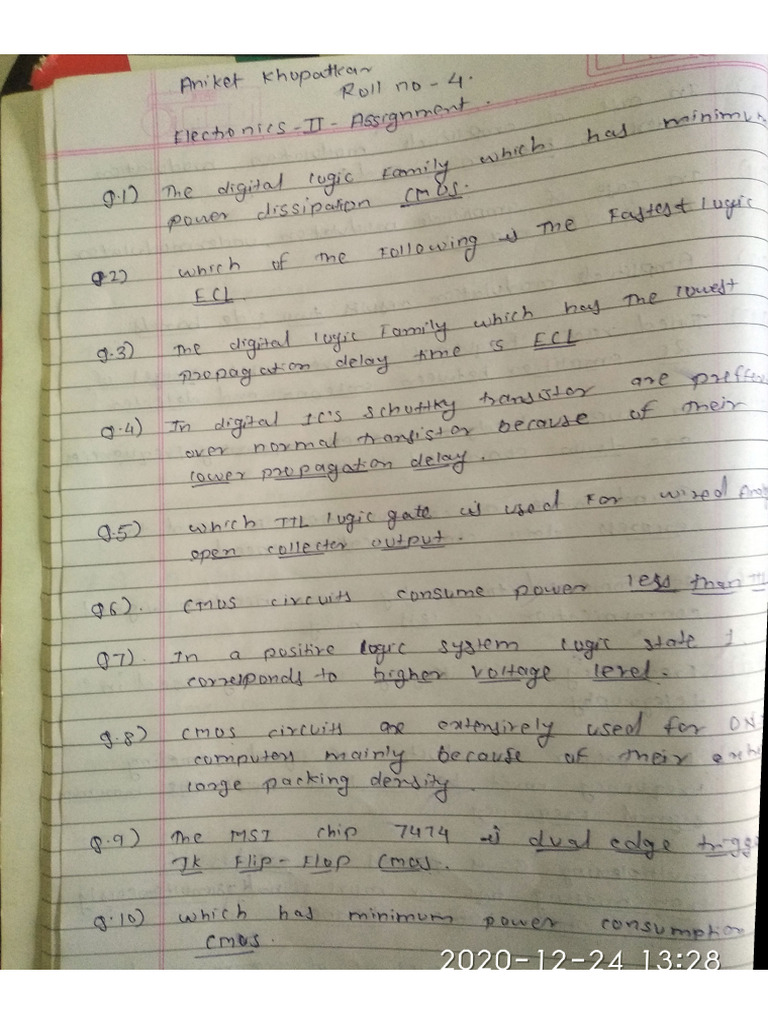 Electronics 2 Assignment | PDF