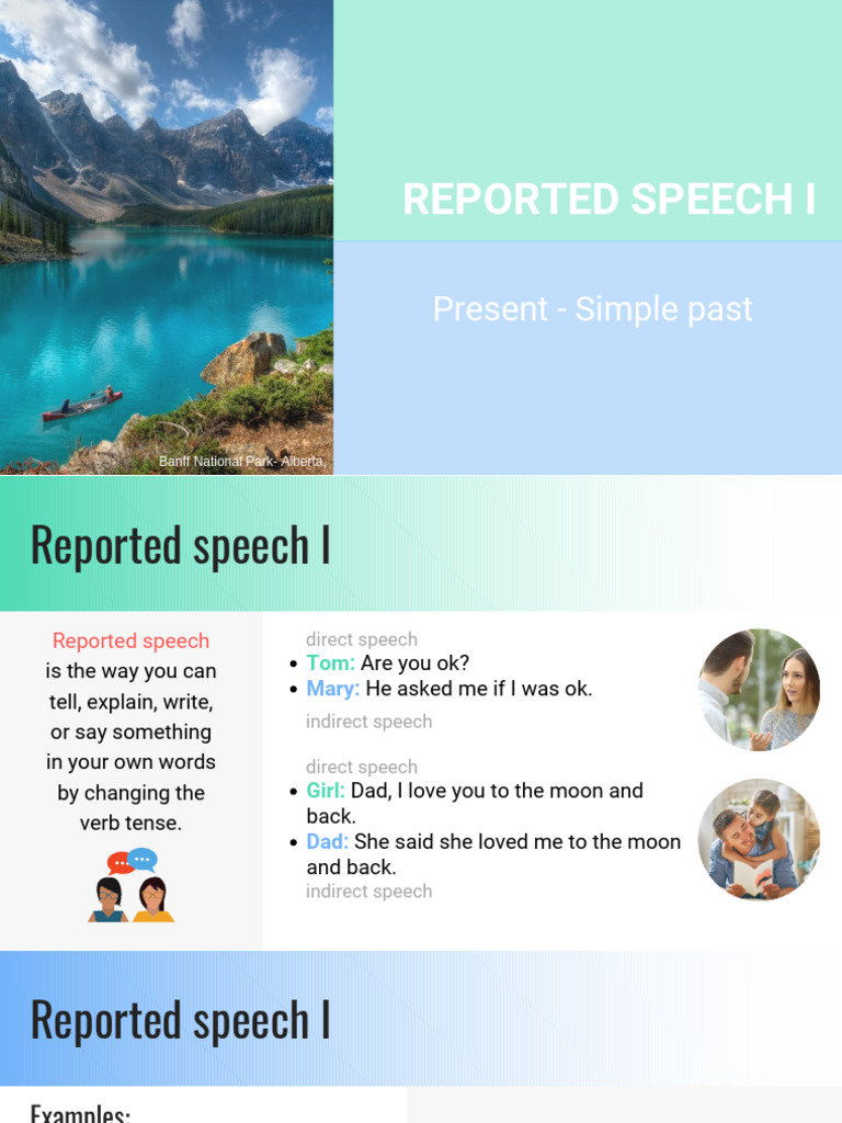 Reported Speech I (A2 & B1&2) | PDF | Grammar | Languages