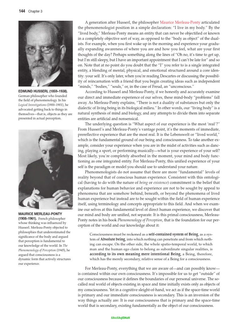 Uts 5 | PDF | Phenomenology (Philosophy) | Experience