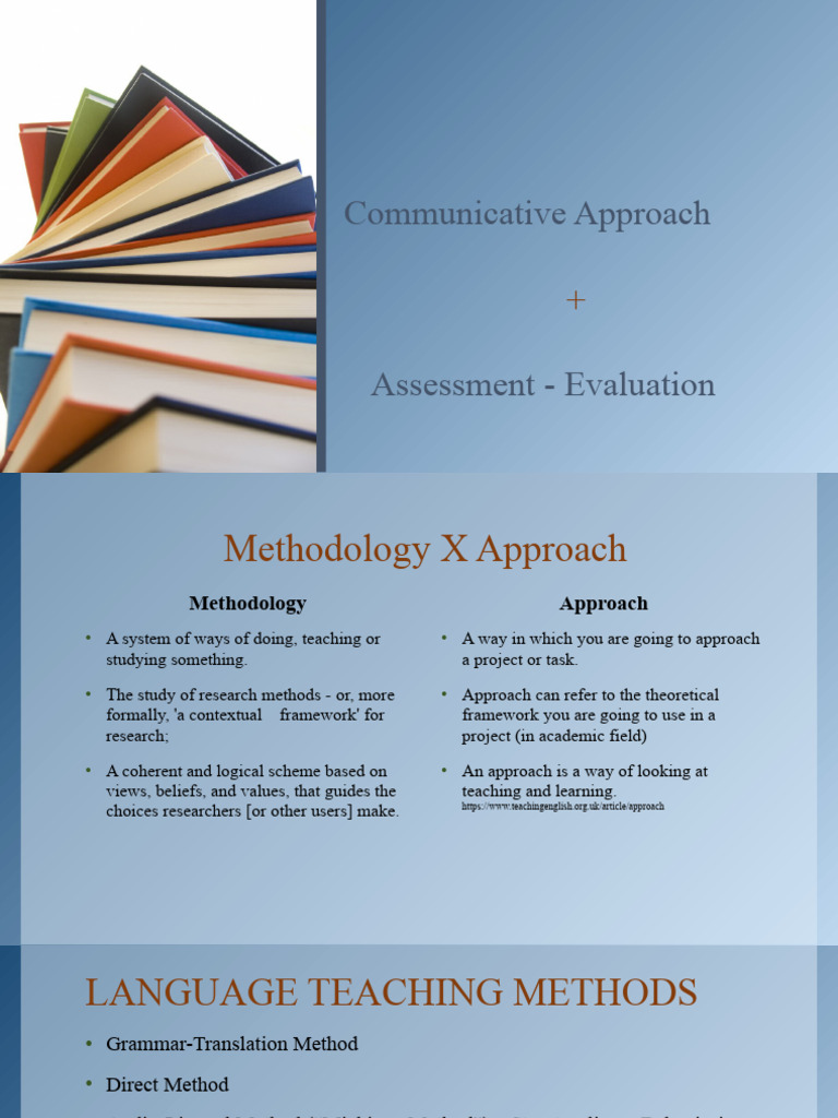 Communicative Approach + Assessment - Evaluation | PDF | Language Education | Education Theory