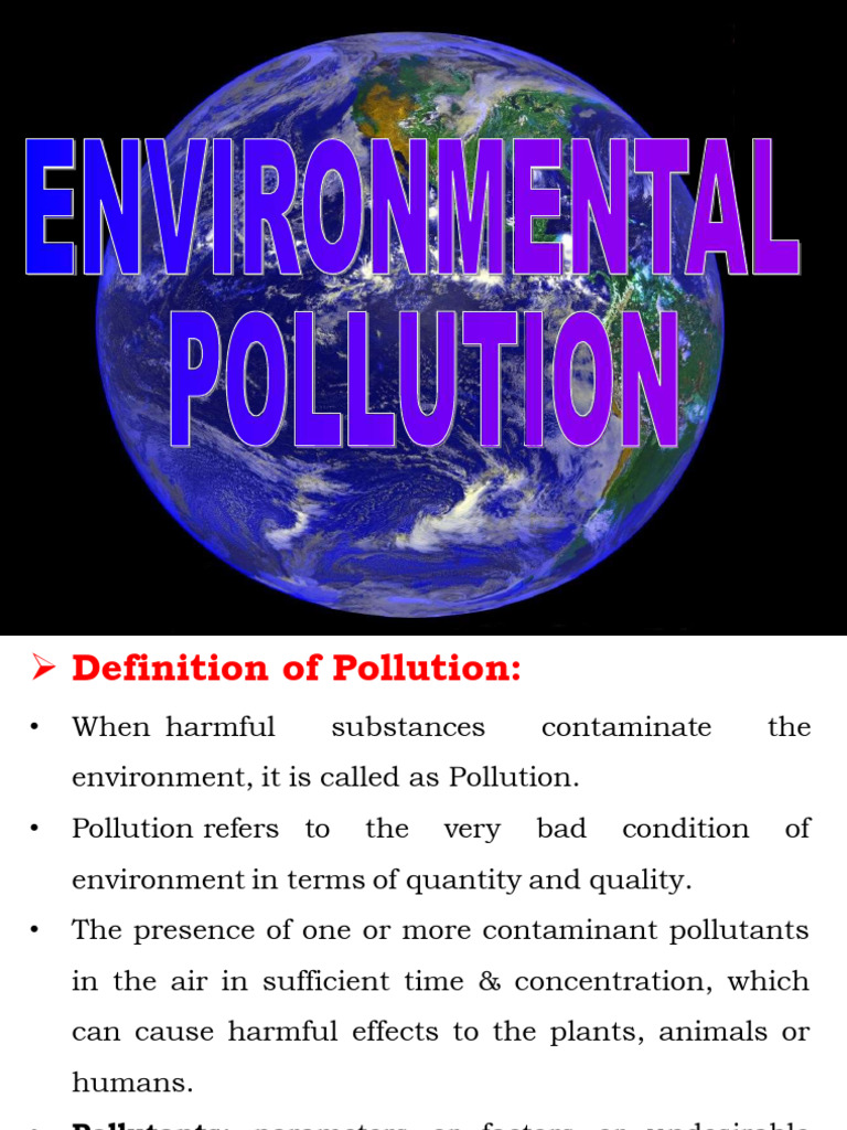 UNIT 3 - Environmental Pollution | PDF | Water | Water Pollution