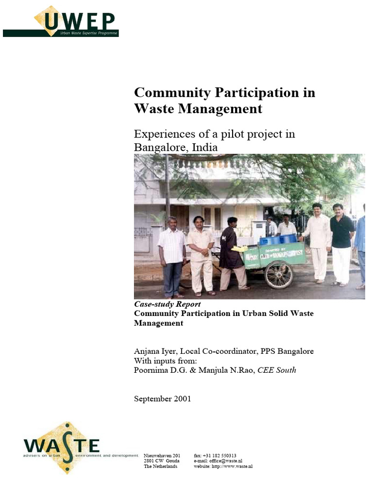 Community Participation Bangaloref | PDF | Waste | Waste Management