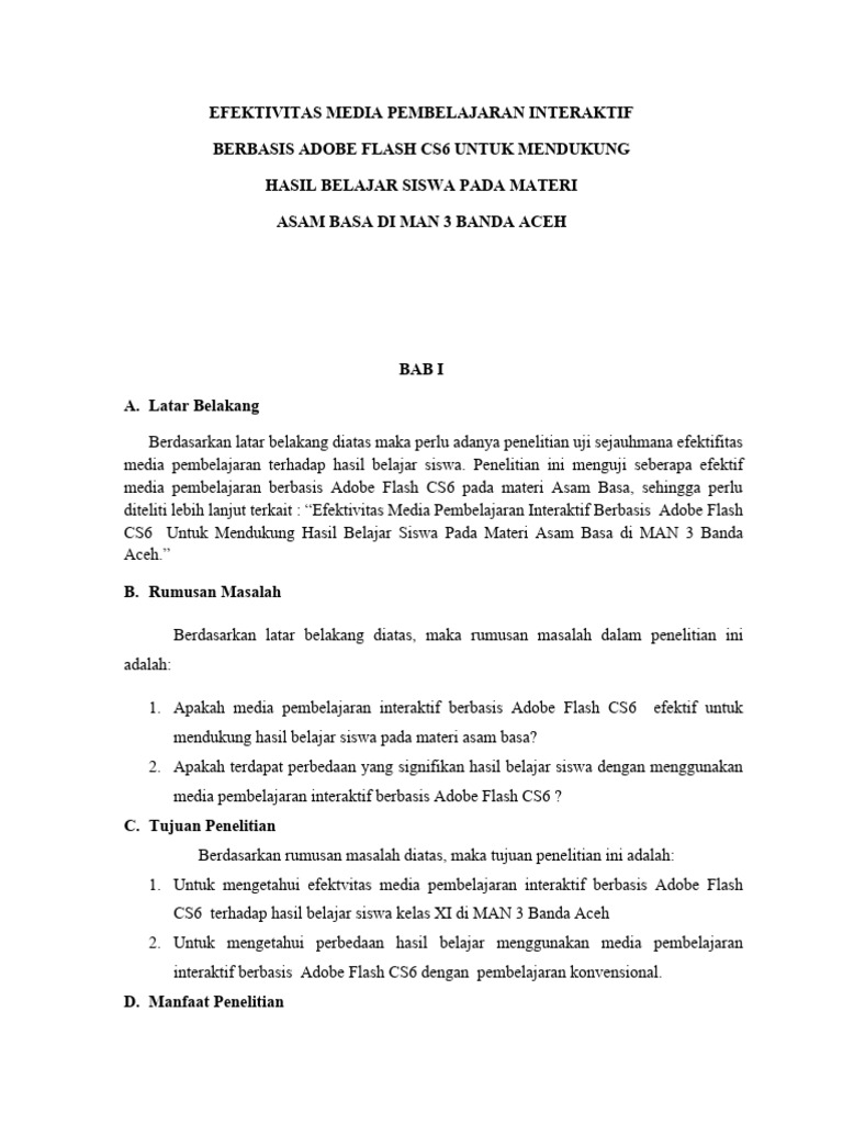 Efektivitas Media Pembelajaran Interaktif | PDF