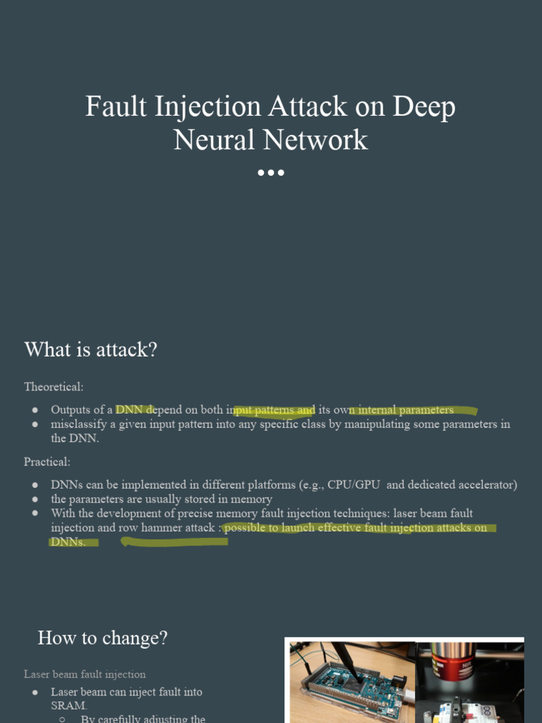SBA - Fault Injection Attack On Deep Neural Network | Download Free PDF | Deep Learning | Algorithms