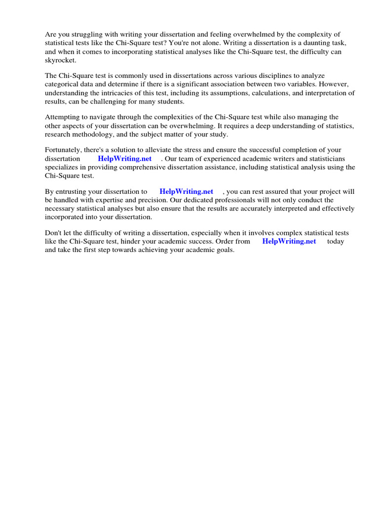 Chi Square Test In Dissertation Pdf Chi Squared Test Statistical Hypothesis Testing