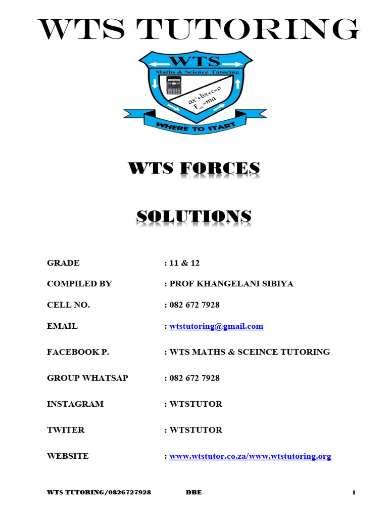 WTS Tutoring for Grades 11 & 12 | PDF | Home & Garden | Science ...