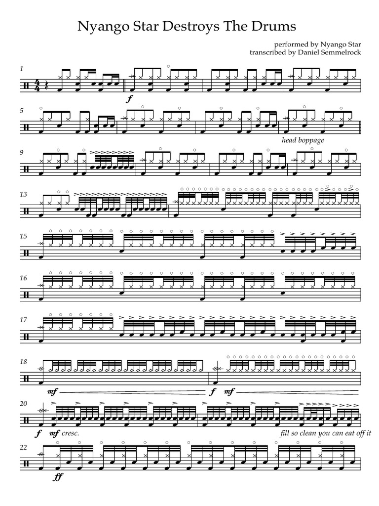 Nyango Star Destroys The Drums | PDF | Ouverture (échecs) | Échecs