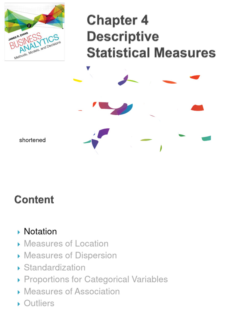 Evans Analytics2e Ppt 04 | PDF | Statistics | Statistical Analysis