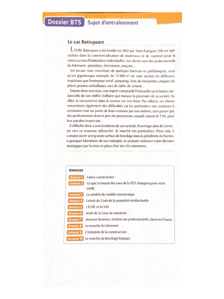 Sujet BTS BLANC CEJM N3 Sio Cas Bastiquaire 2 | PDF
