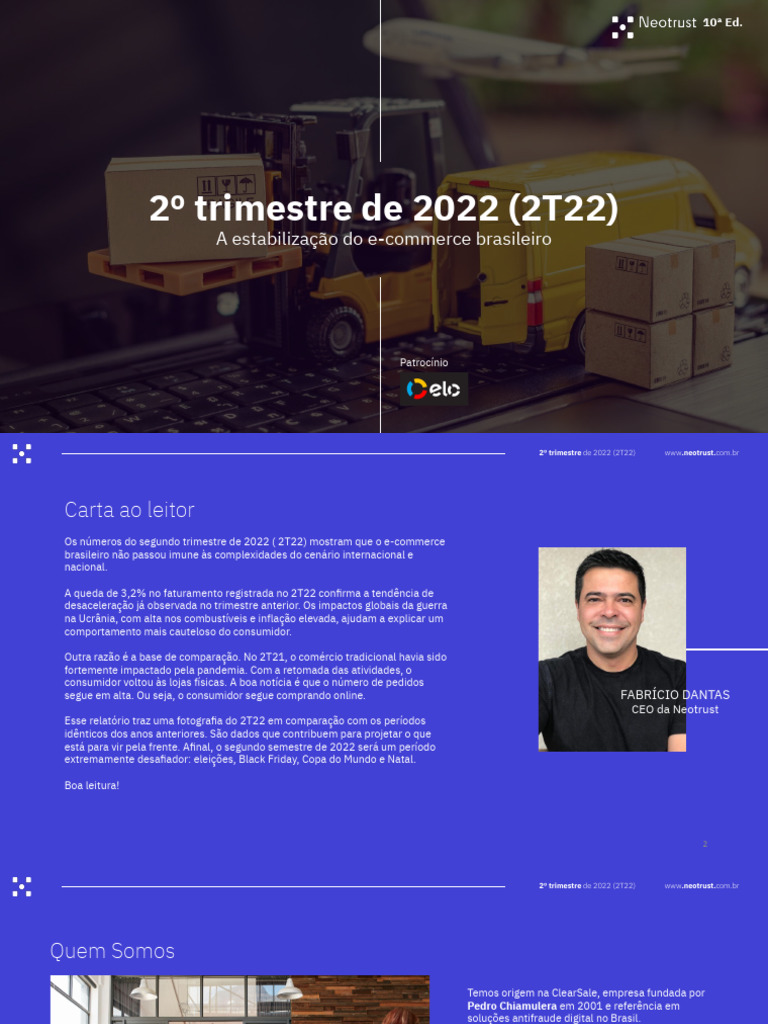 Relatório Neotrust - 2T22 - Ed. 10 | PDF | E-commerce | Custo de vida