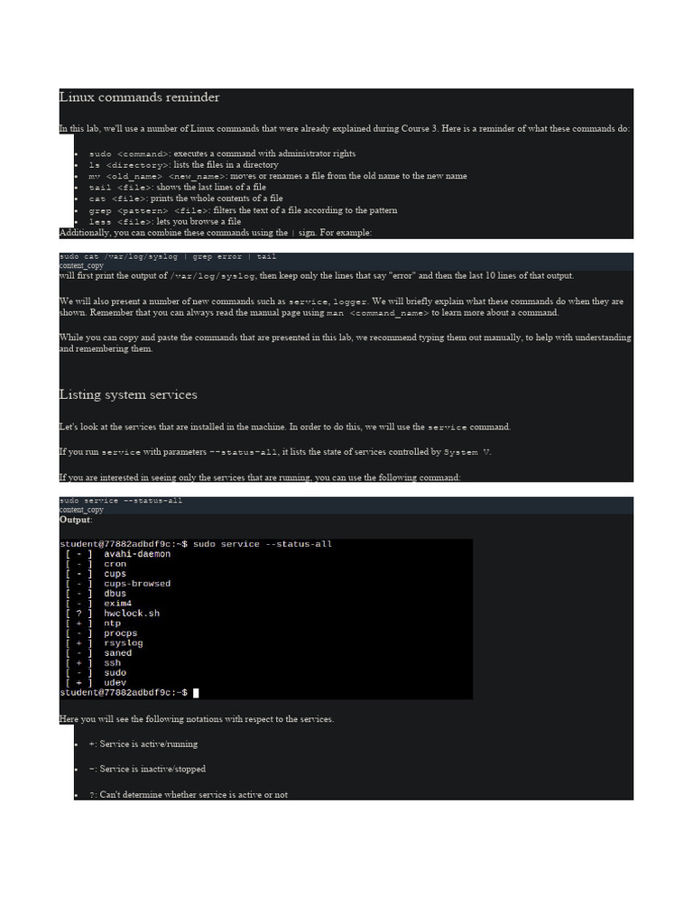 Managing Services On Linux | PDF | Sudo | Utility Software