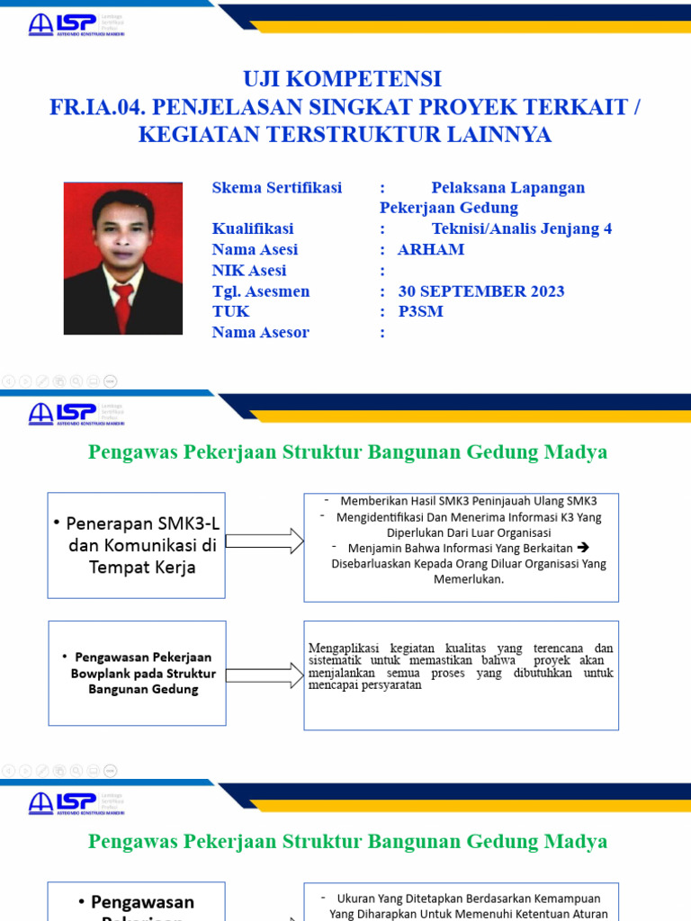 Contoh PPT Jenjang 4 Arham | PDF