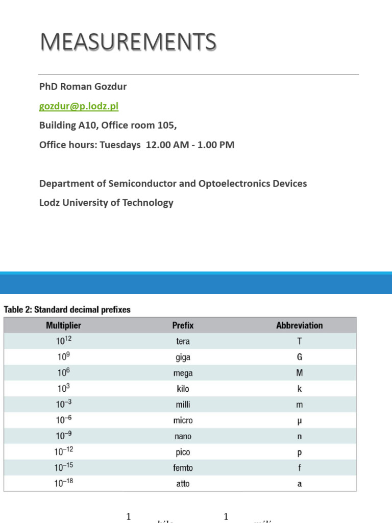 Measurements Lecture - 6 7 Rev1 2023 | PDF | Amplitude | Decibel