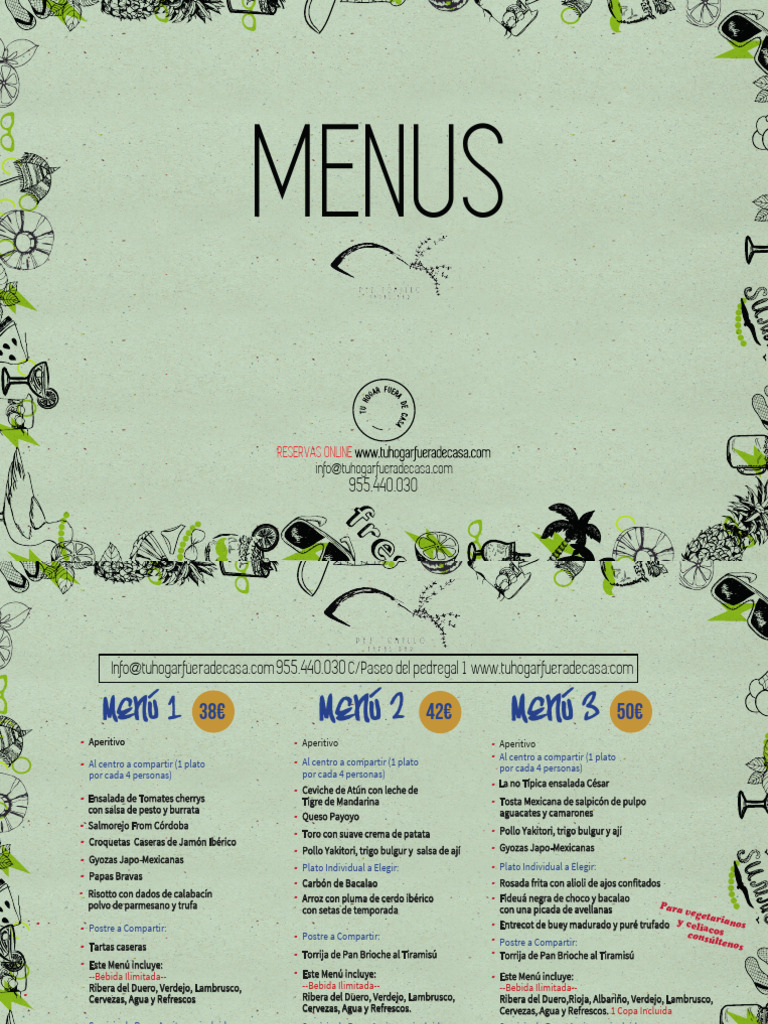 Menu de Grupos Pez Tomillo 2022 - 11 - 4 | PDF | Postres | Comida y bebida