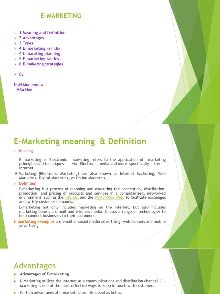 MBA E Marketing | PDF | Digital Marketing | Marketing