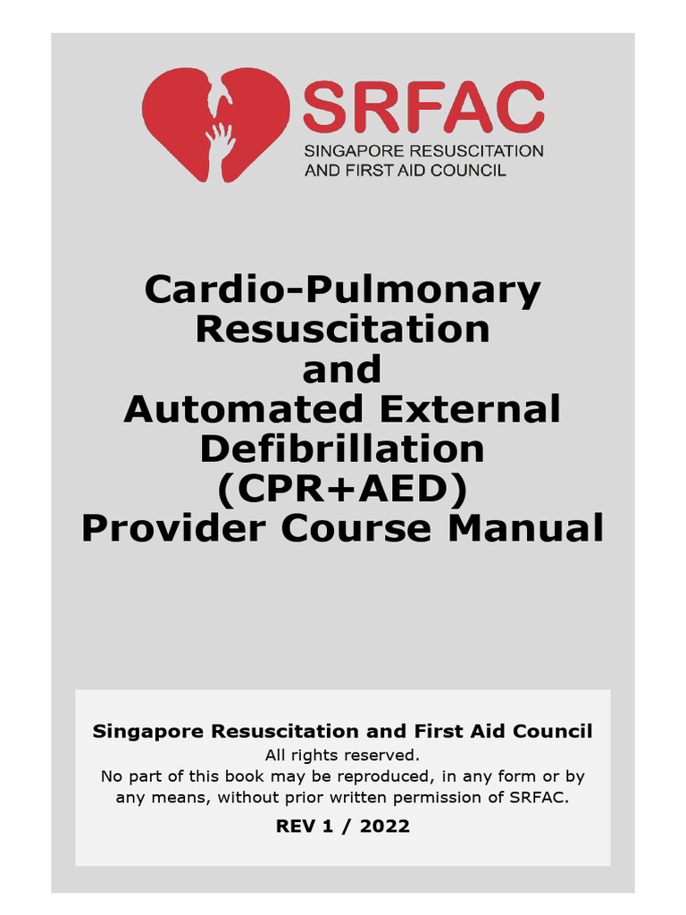 First Aid CA Manual REV 1 2022 | PDF | Cardiopulmonary Resuscitation ...