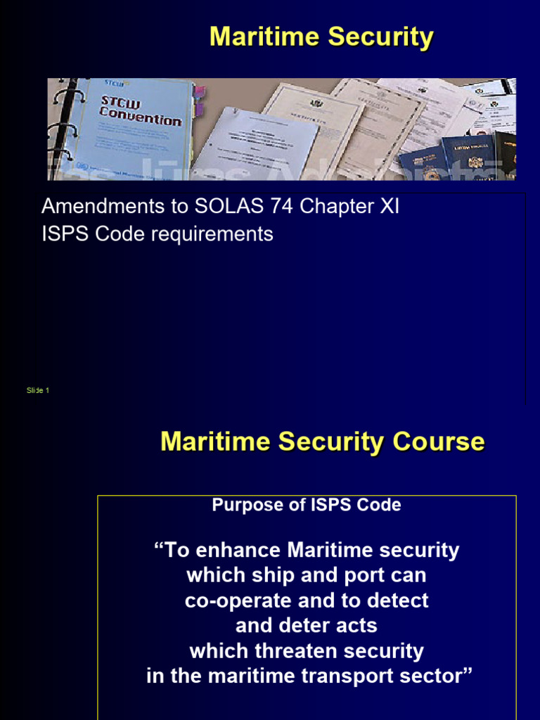 Enhancing Maritime Security: ISPS Code Overview | PDF | Piracy Off The ...