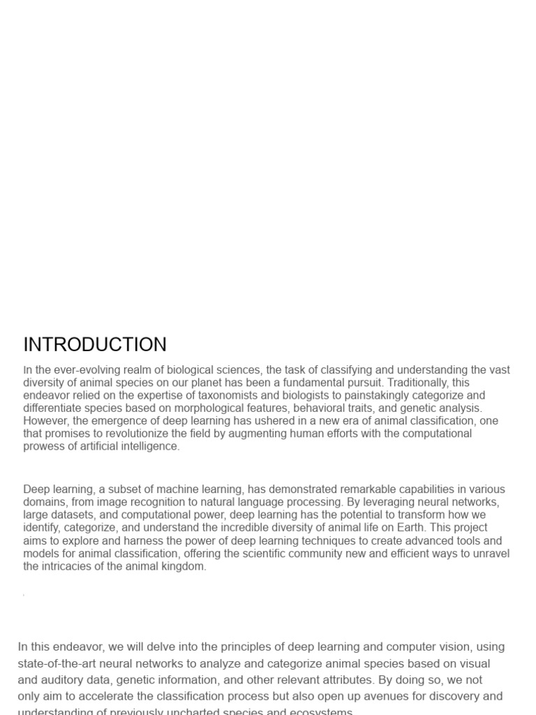 Animal Classificatio. Mini Project Report | PDF | Deep Learning | Artificial Neural Network