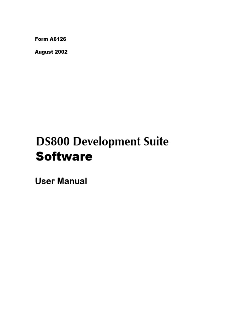 DS800 Development Suite: Software | PDF | Boolean Data Type | Variable (Computer Science)