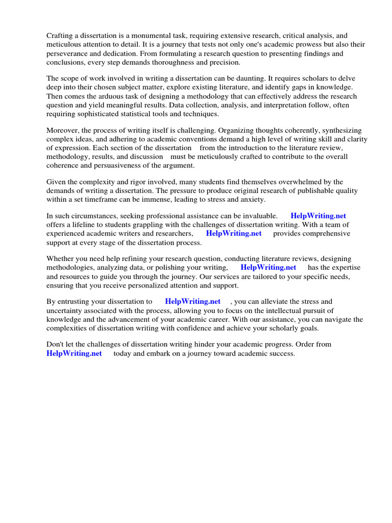 Dissertation Scope of Work | PDF | Thesis | Scope (Computer Science)