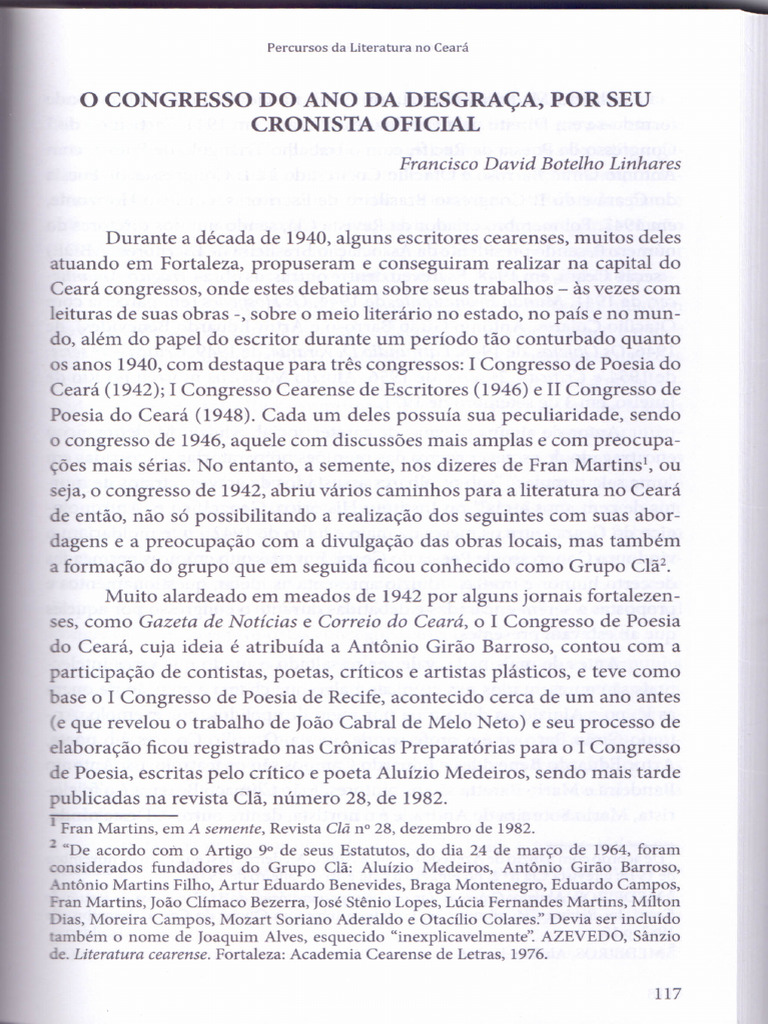O CONGRESSO DO ANO DA DESGRAÇA, POR SEU CRONISTA OFICIAL Francisco ...