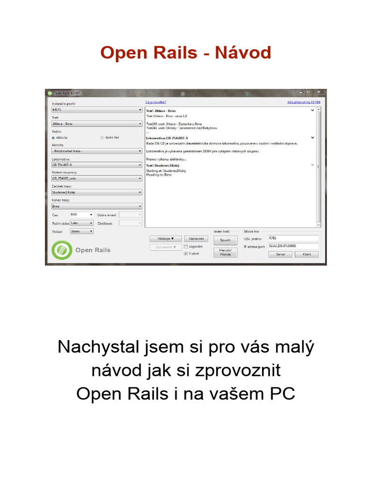 Instalace Open Rails | PDF