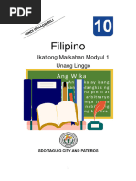 Filipino-Module Grade 10 Quarter 3 | PDF