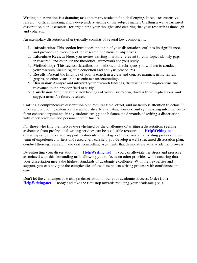 Exemple D Un Plan D Une Dissertation | PDF | Methodology | Science