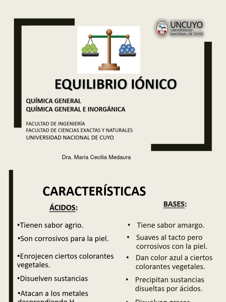 Equilibrio Iónico Guia de Clase Completo 2023 | PDF | Ácido | Ph