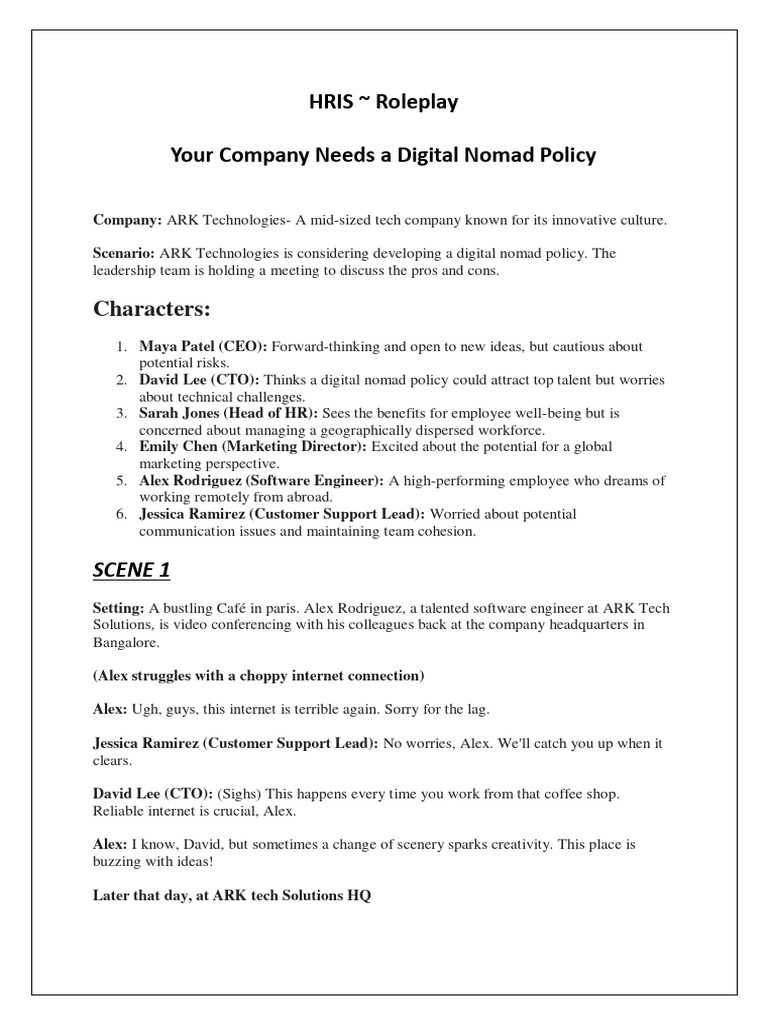 HRIS_Roleplay | PDF