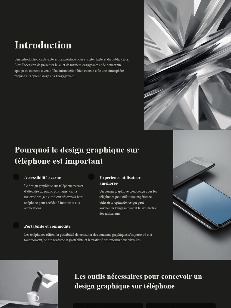 Design graphique pour téléphones mobiles | PDF | Application | Conception