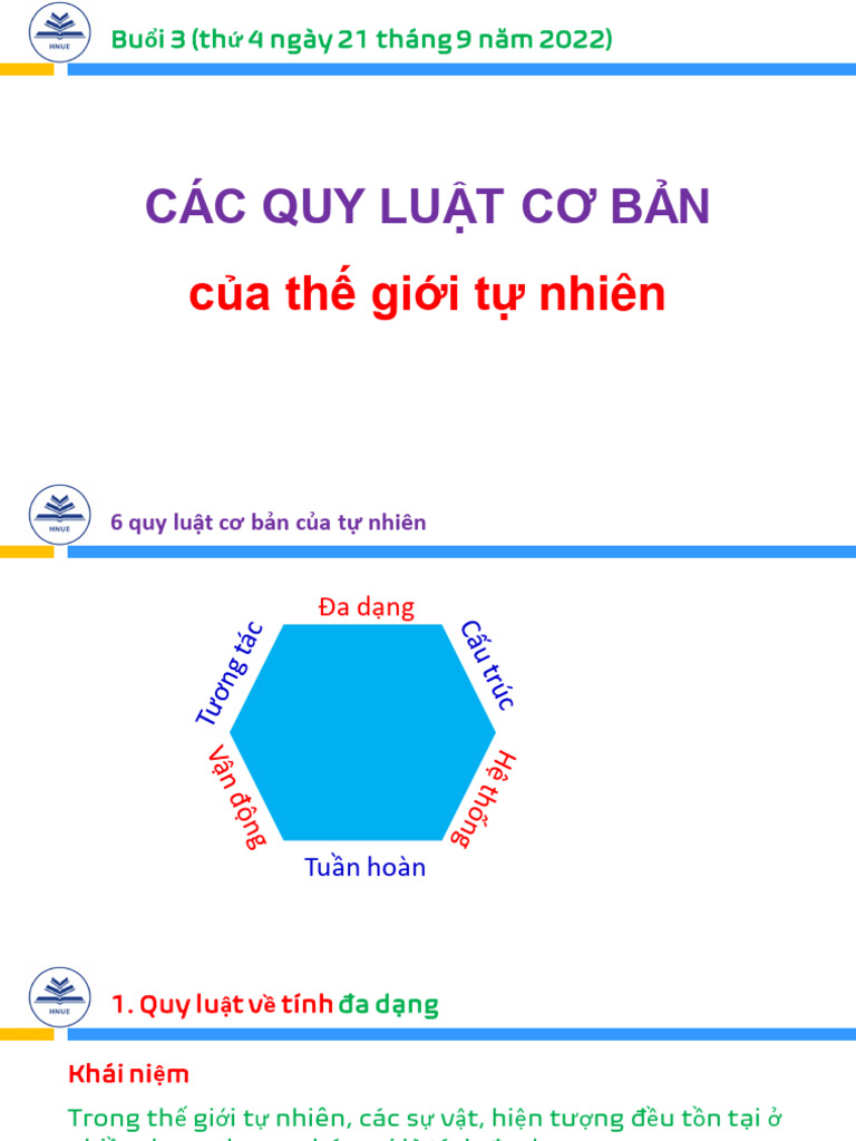 Buoi 3. Cac Quy Luat Co Ban Cua The Gioi Tu Nhien 1-3 | PDF