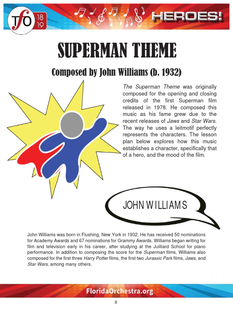 Virtual Superman Lesson Plan | PDF | Performing Arts | Musicology