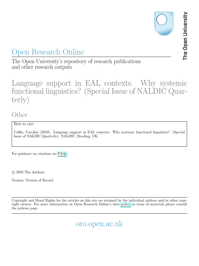 From Traditional Grammar To Functional Grammar | PDF | Grammar | Syntax