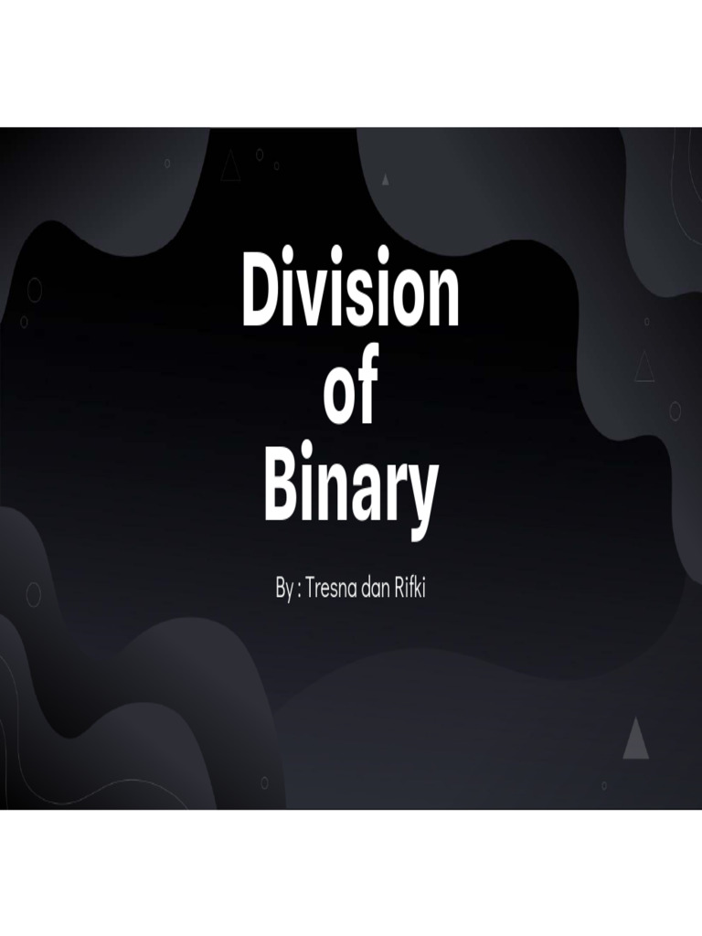 Division Binary Pdf