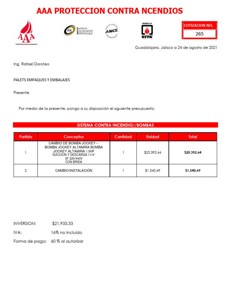 265 Palets y Embalajes Bomba Nva | PDF