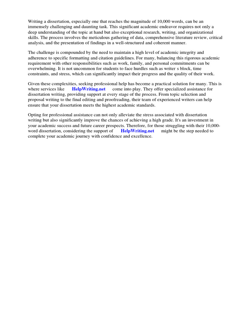 Dissertation 10 000 Words | PDF | Thesis | Essays