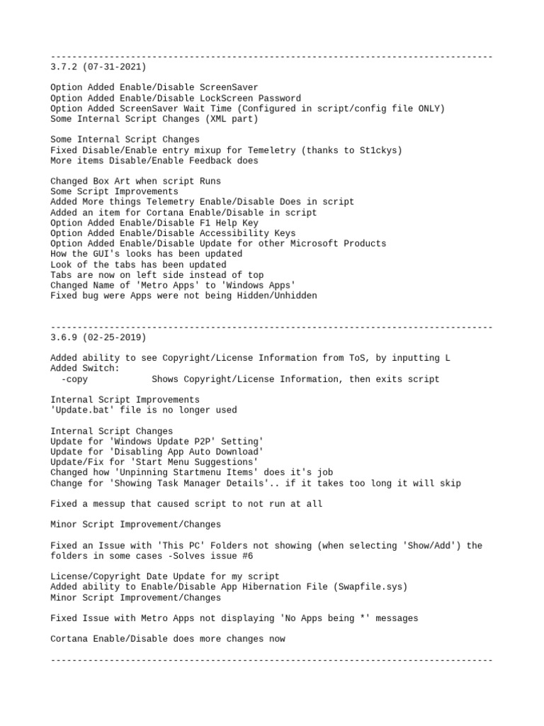 Changelog | PDF | Ibm Pc Compatibles | Operating System Technology