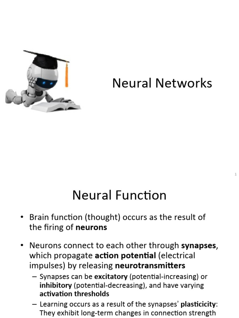 11 NeuralNets | PDF | Neuroscience | Computational Neuroscience
