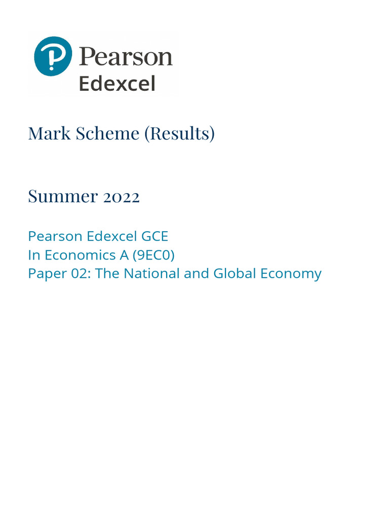 A Level Economics Paper 2 MS | PDF | Taxes | Government Spending