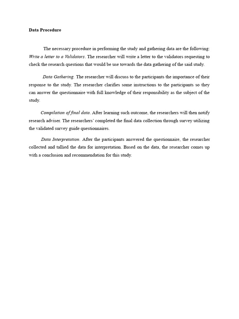 Data Procedure | PDF | Privacy | Institutional Review Board