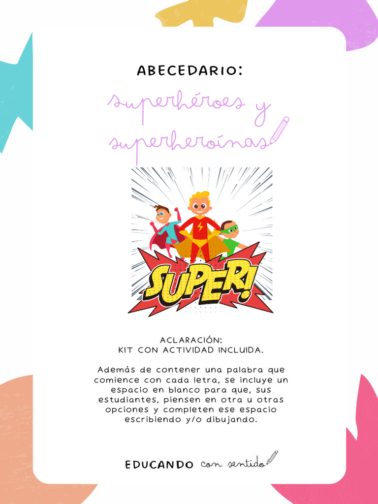 Abecedario Superhéroes | PDF