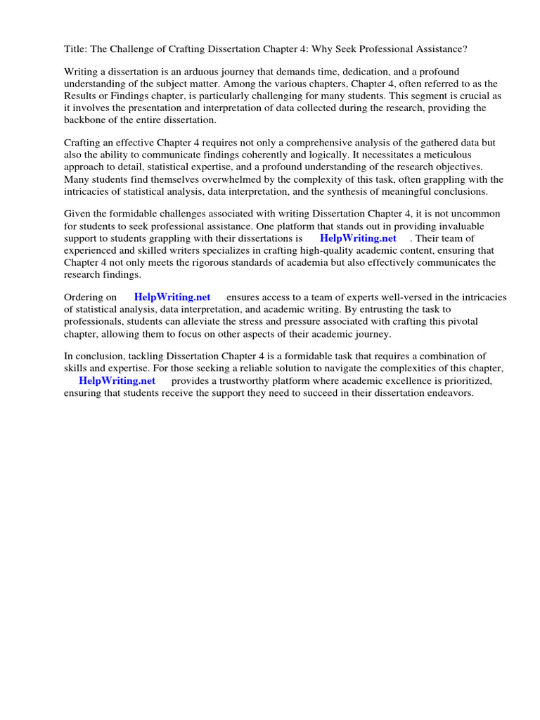 Dissertation Chapter 4 Sample | Download Free PDF | Thesis | Biometrics