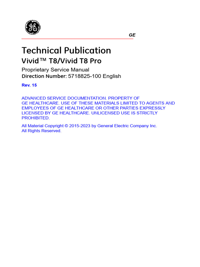 Vivid T8 | PDF | Proprietary Software | Electrostatic Discharge