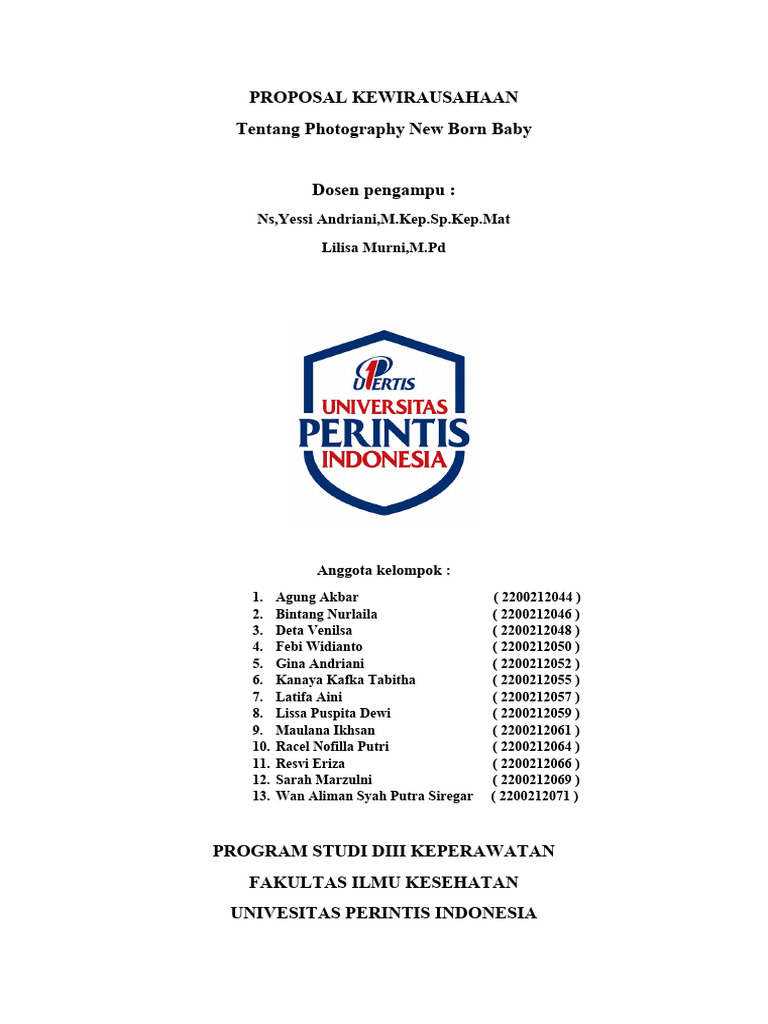 Proposal Kewirausahaan | PDF | Bisnis