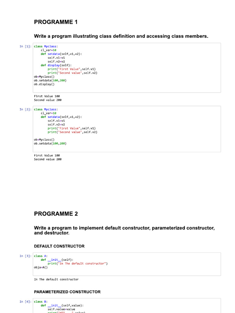 List of Experiments | PDF