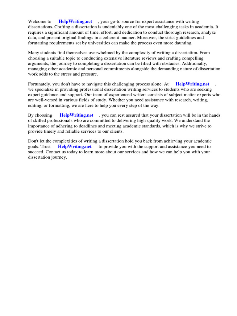 Dissertation Guidelines | PDF