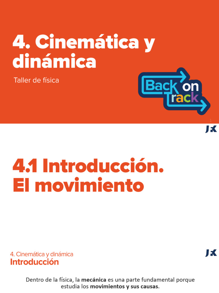 Cinemática y Dinámica | PDF | Velocidad | Aceleración