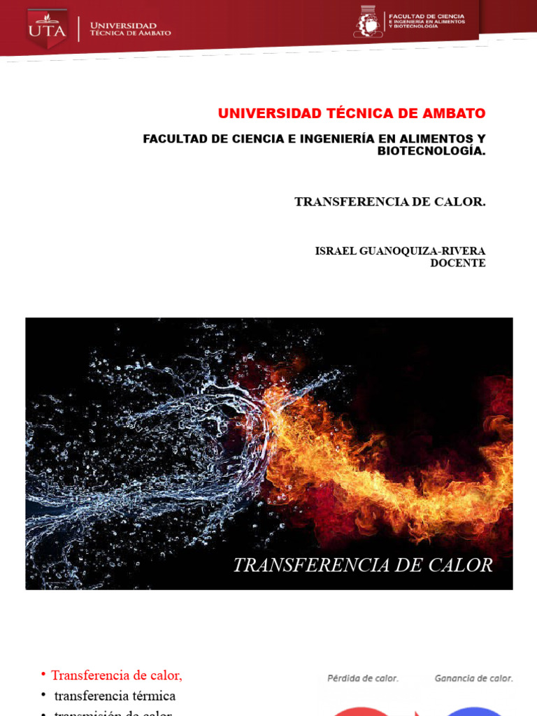 Clase 1 Transferencia de Calor | PDF | Transferencia de calor ...
