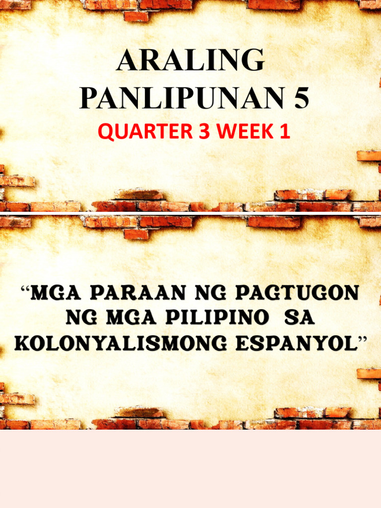 AP Q3 Week 1 | PDF